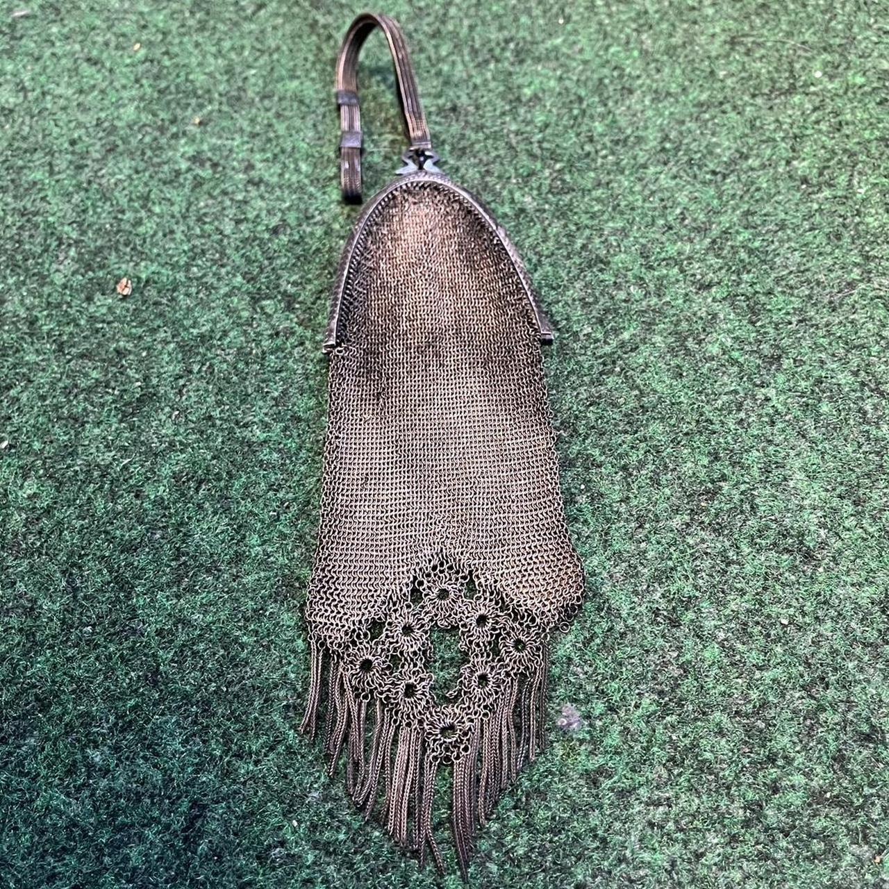 Vintage 1920s chain mail flapper purse made in... - Depop
