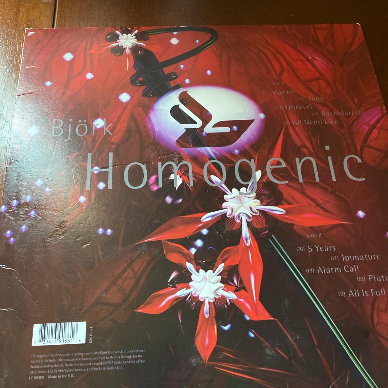 Björk - Homogenic Vinyl - Depop