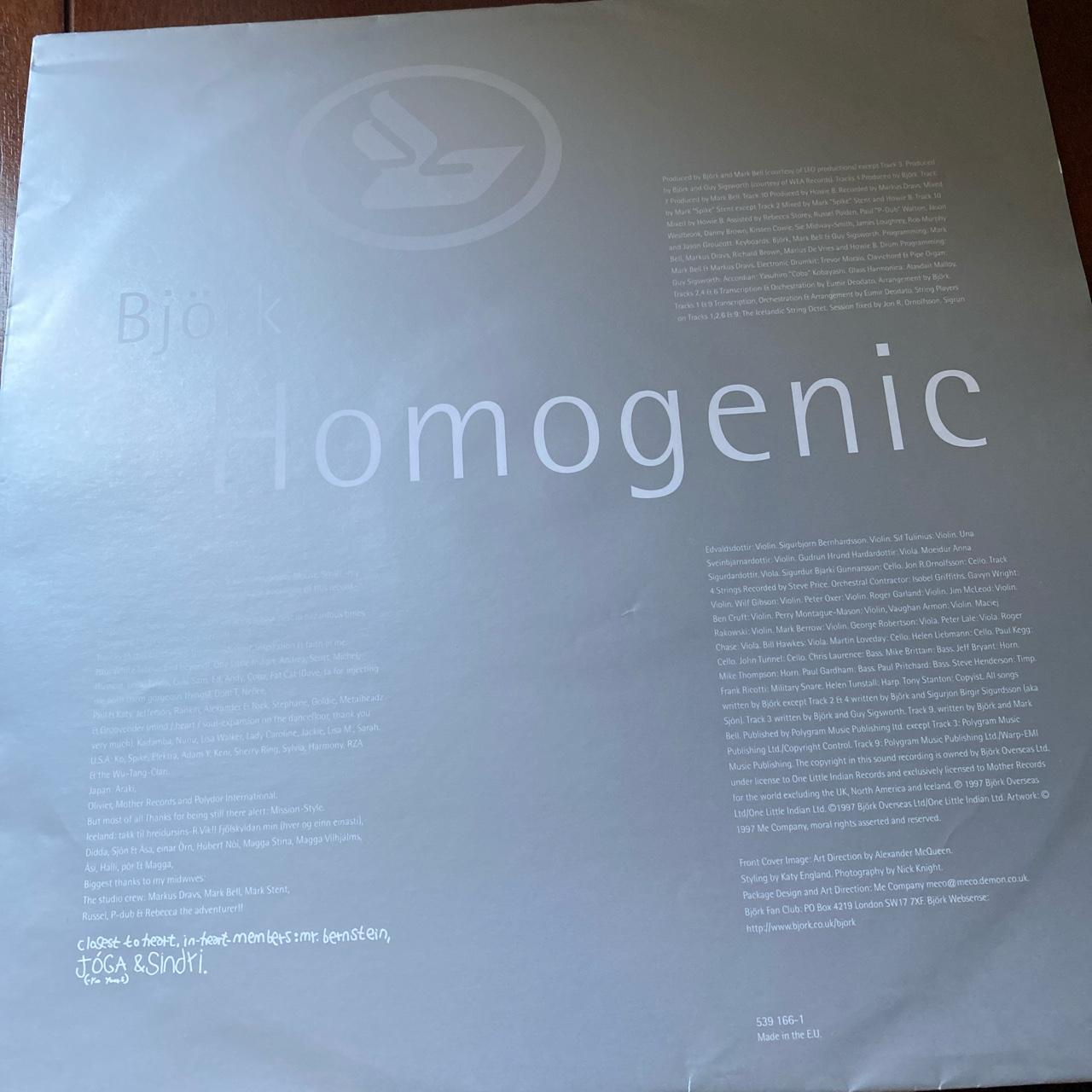 Björk - Homogenic Vinyl - Depop