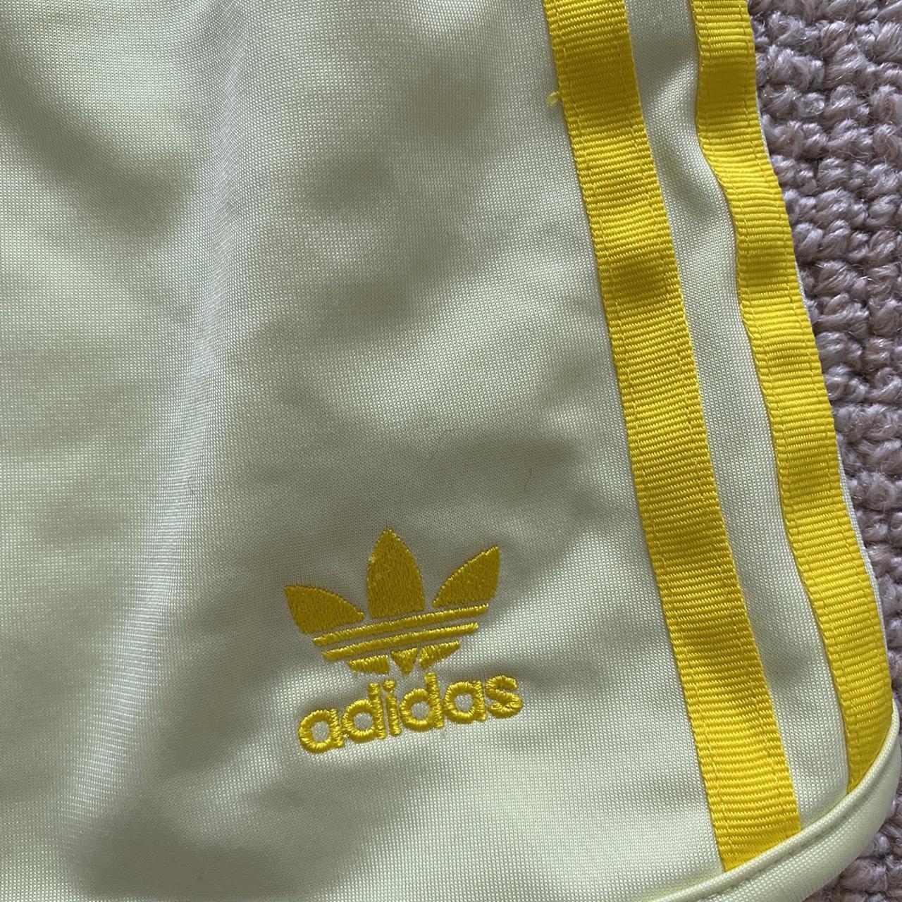 Adidas Women's Yellow Shorts | Depop