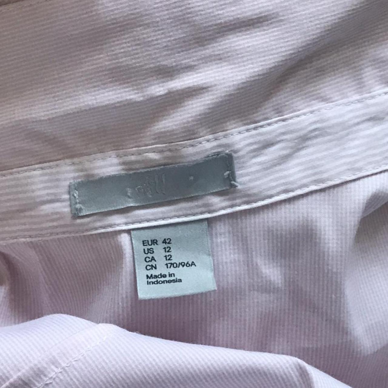 cute pink button up shirt, has kinda puffy... - Depop