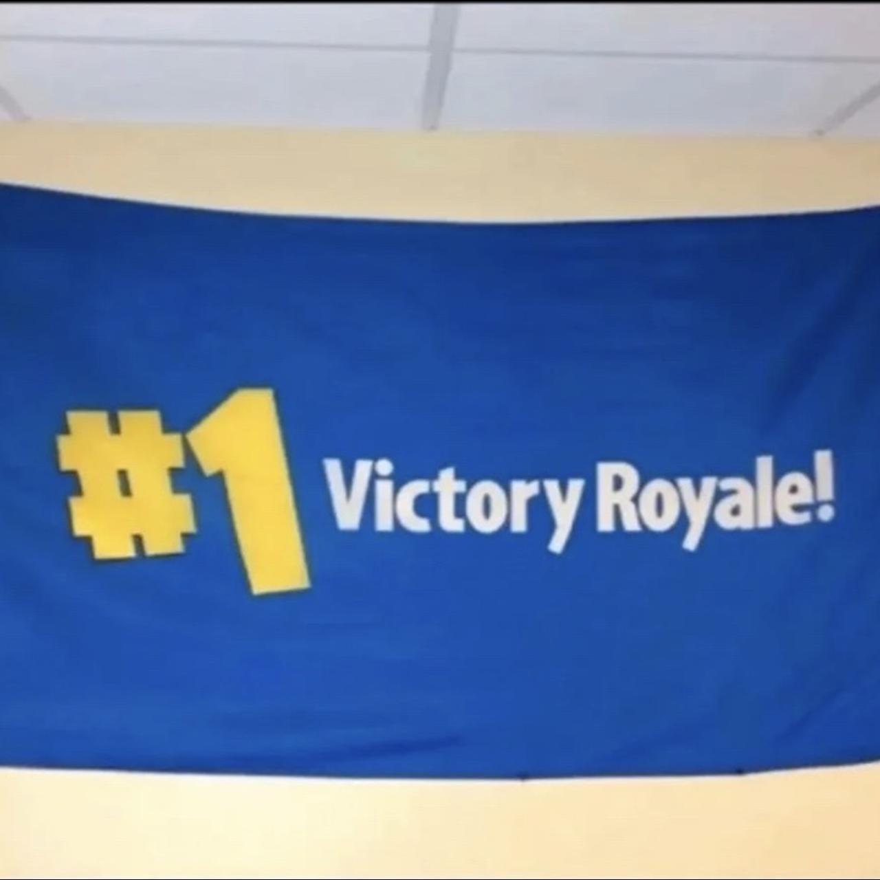 Fortnite Victory Royale Flag Banner New one sided.... - Depop