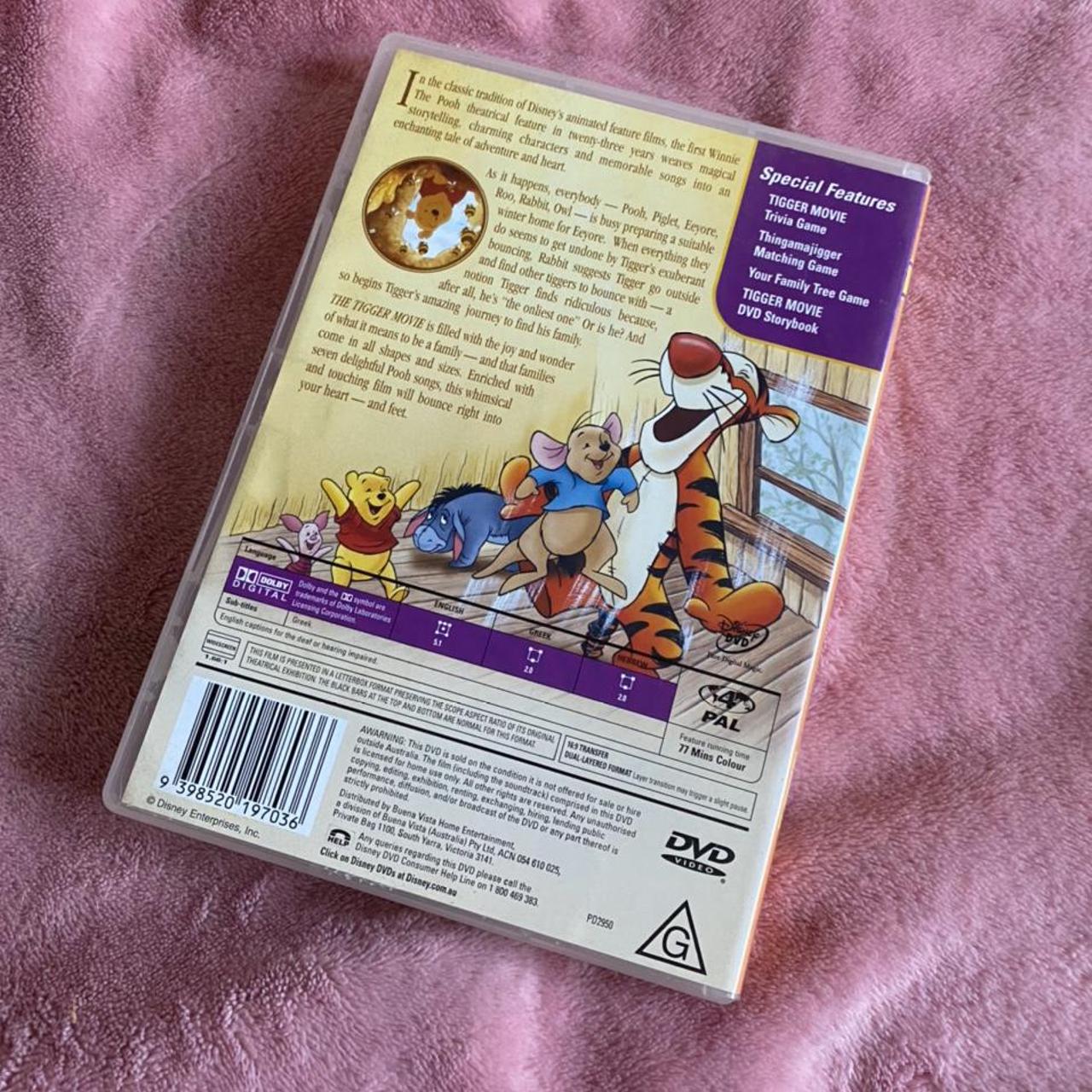 The Tigger movie DVD 🧡. Has some scuffs to the disc... | Depop