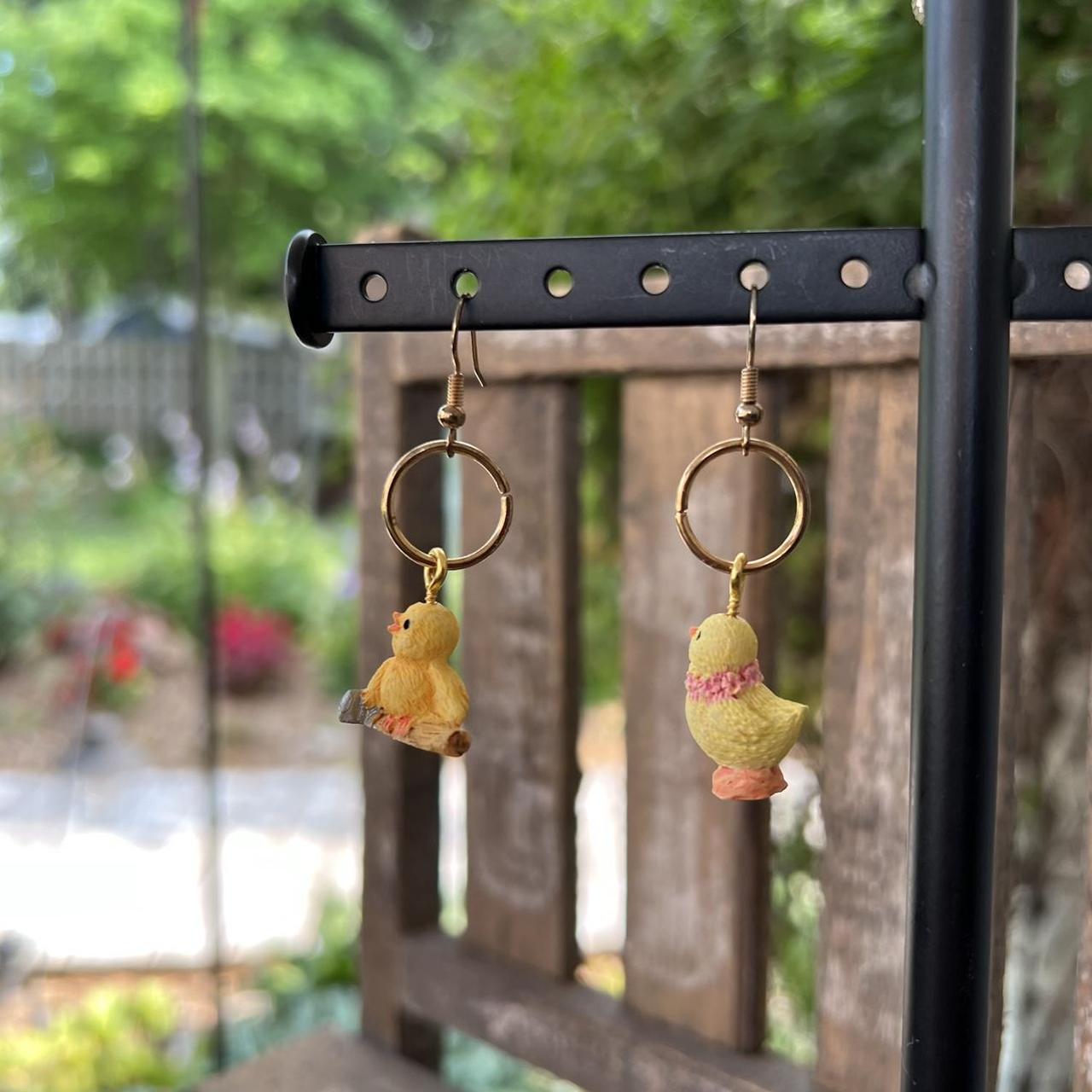 Small Chick Earrings Brand: Handmade by... - Depop