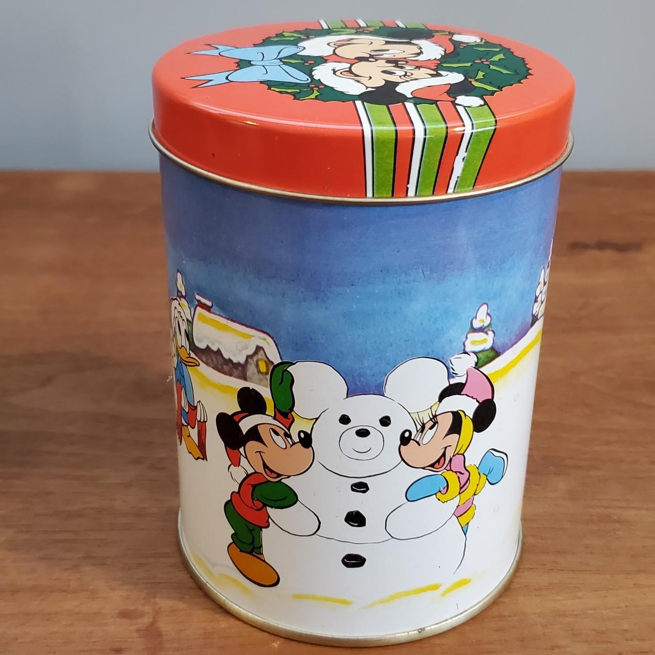Vintage Christmas Disney Tin Mickey Mouse Minnie... - Depop