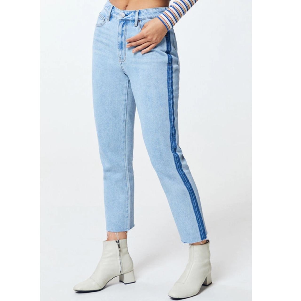 PacSun Women's Blue and Navy Jeans | Depop