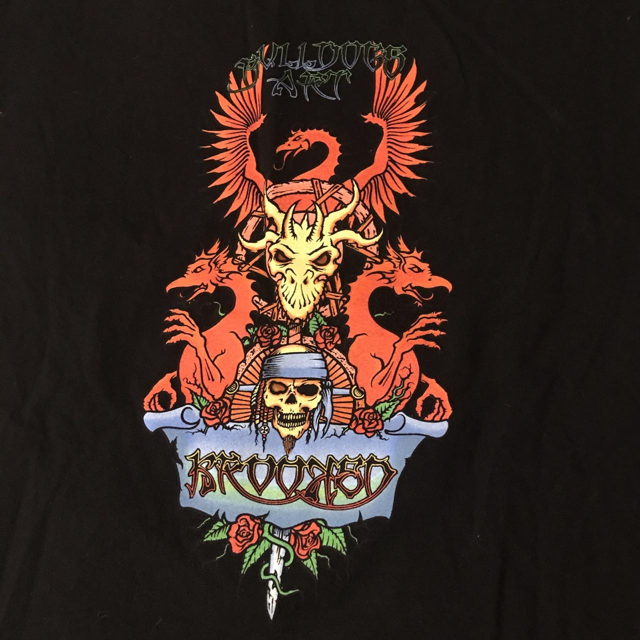 Krooked X Wes Humpston Bulldogs Art collab t-shirt.... - Depop