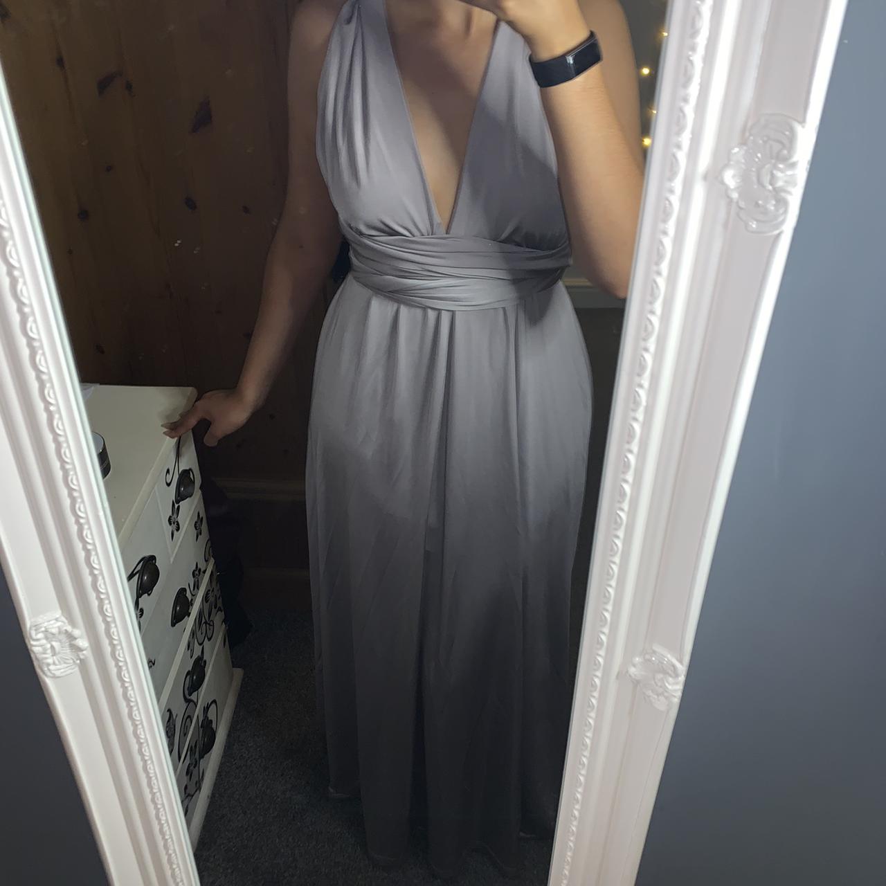 multi way tie bridesmaids/prom dress about 10... - Depop