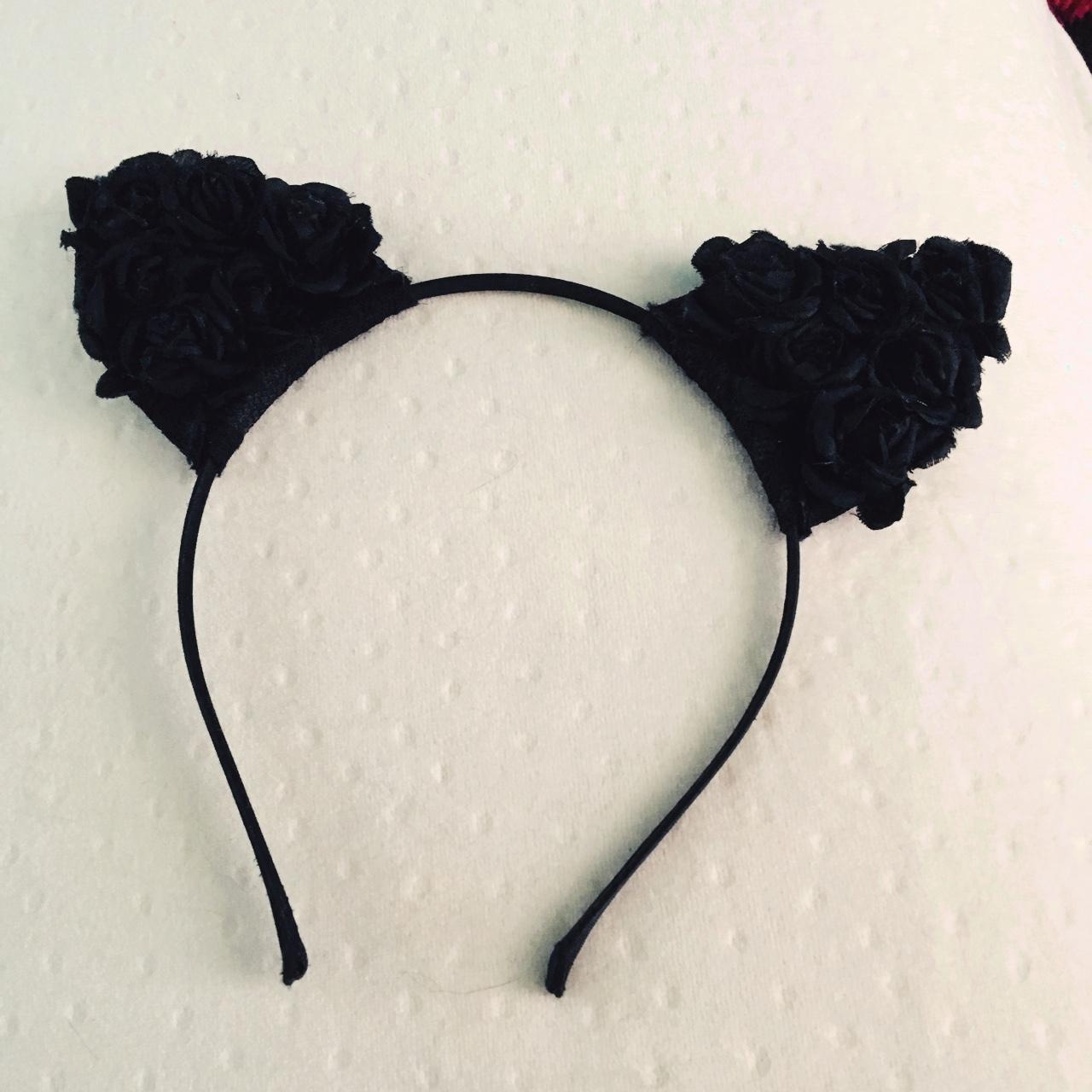 Lace and Floral Cat Ear Headband From Forever