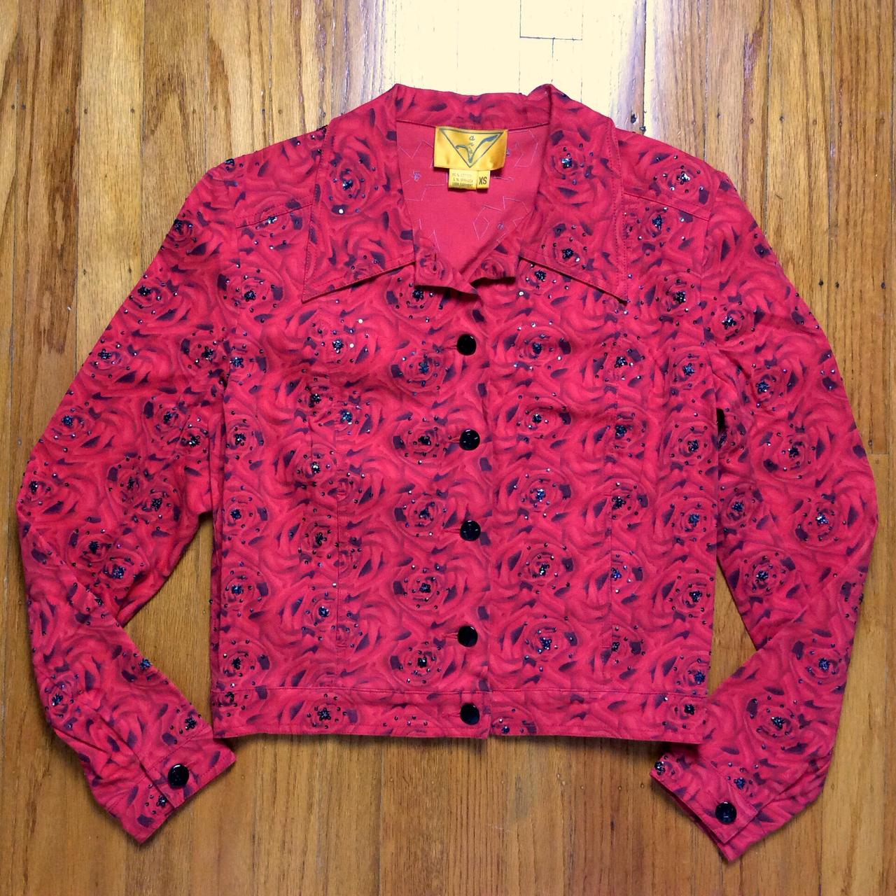 Men's Black and Red Jacket | Depop