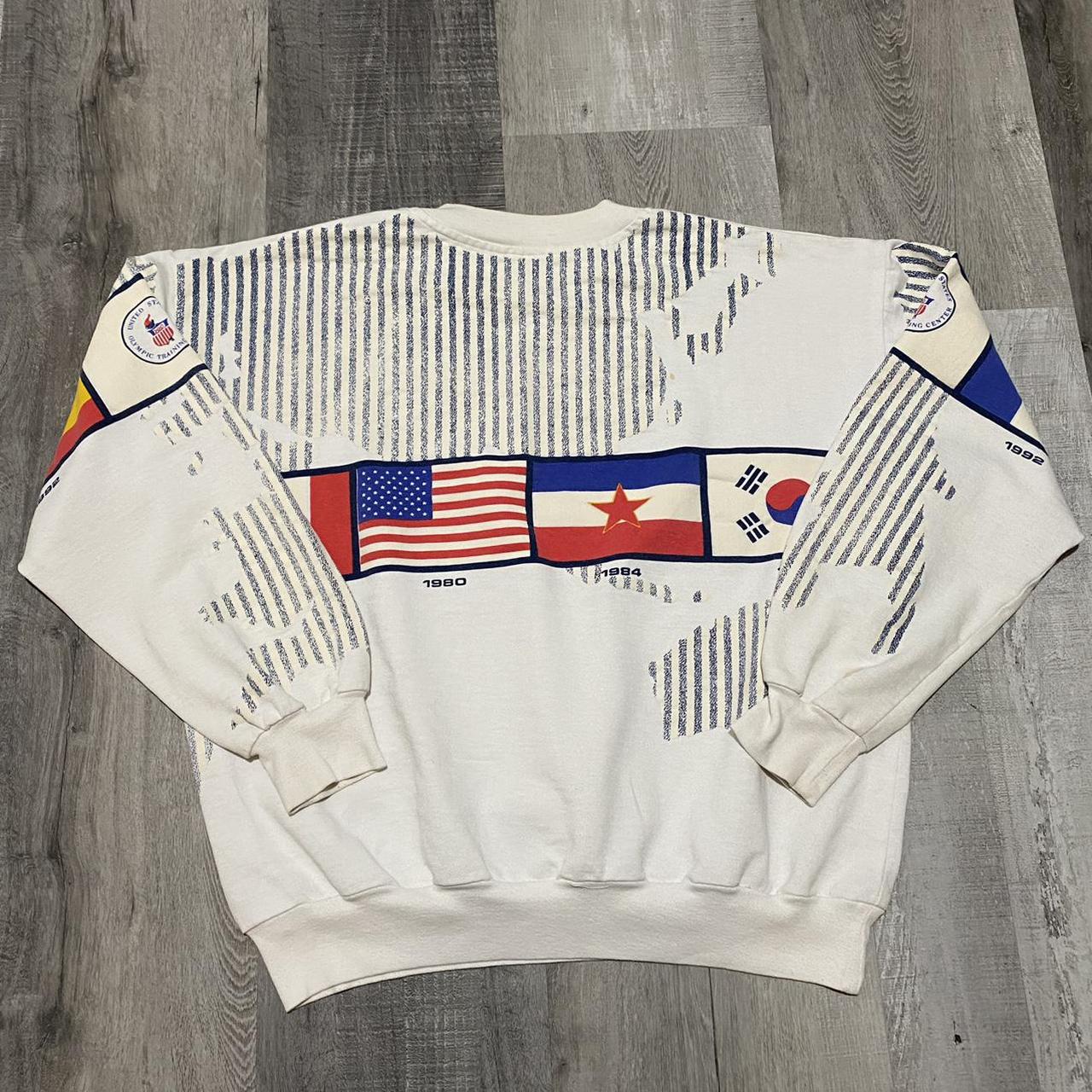 Vintage Olympic Training Center 80s All Over Print... - Depop