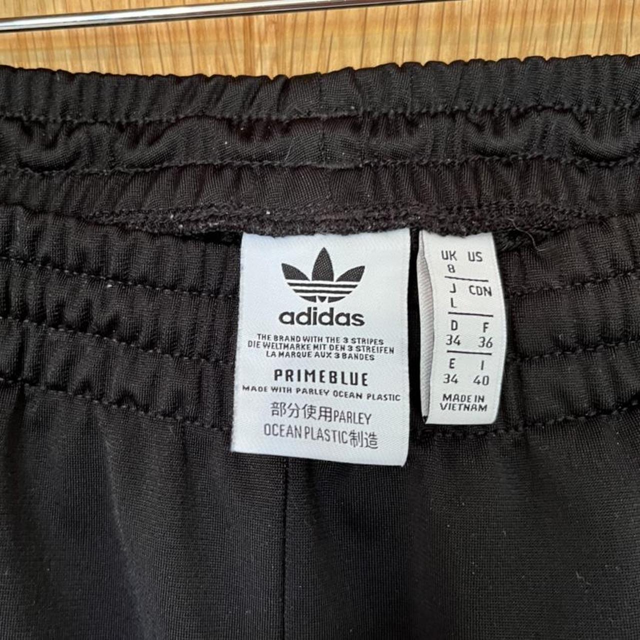 adidas black tracksuit bottoms perfect condition -... - Depop