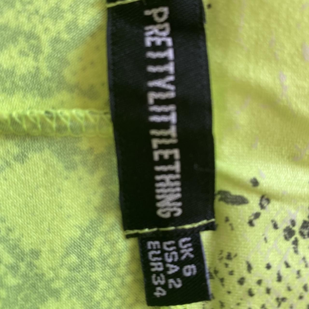 neon snake print trousers Pretty little... - Depop