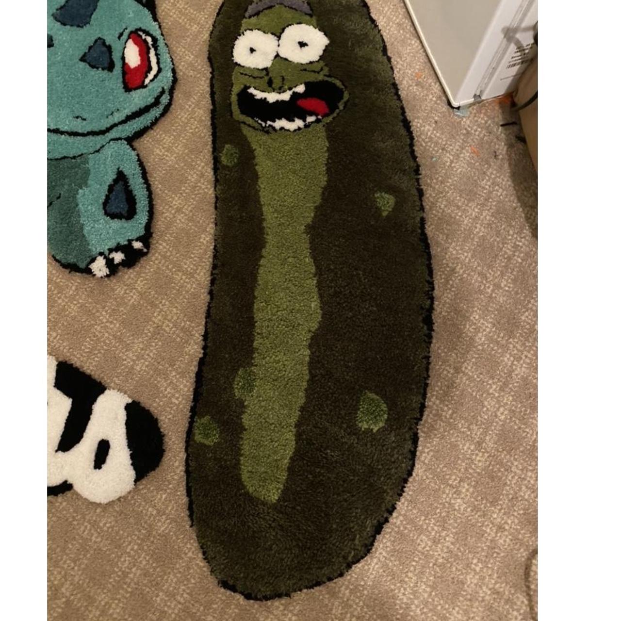 Custom made Pickle Rick rug. Dimensions are... - Depop