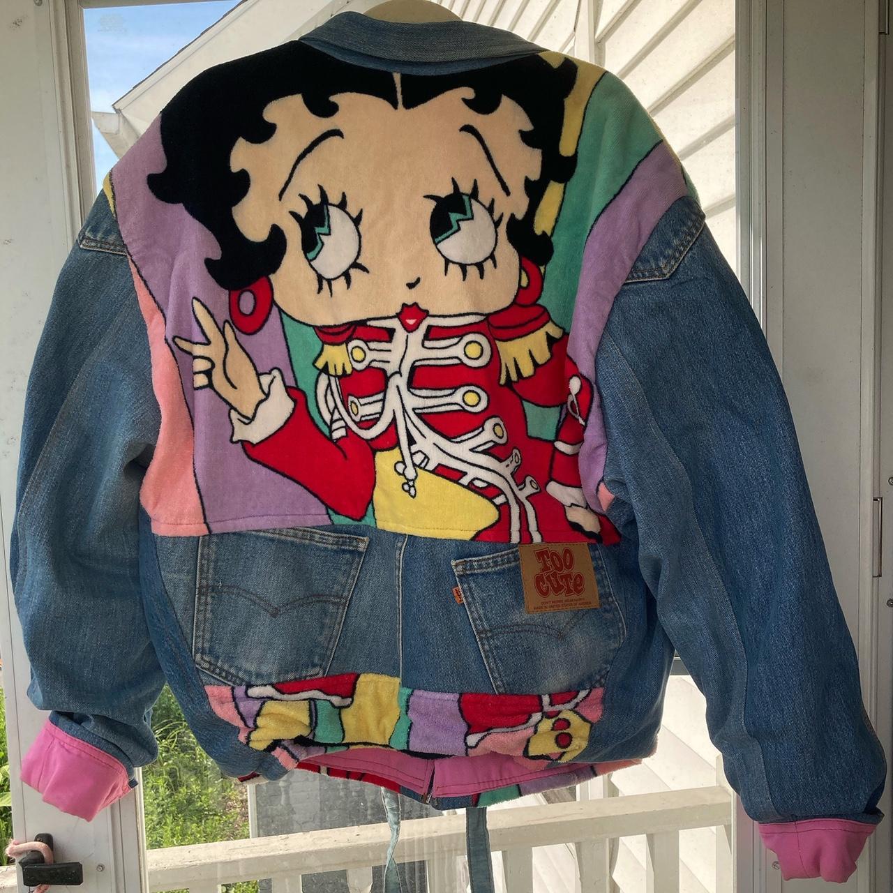 VINTAGE RARE “TOO CUTE” BETTY BOOP TERRY CLOTH... - Depop