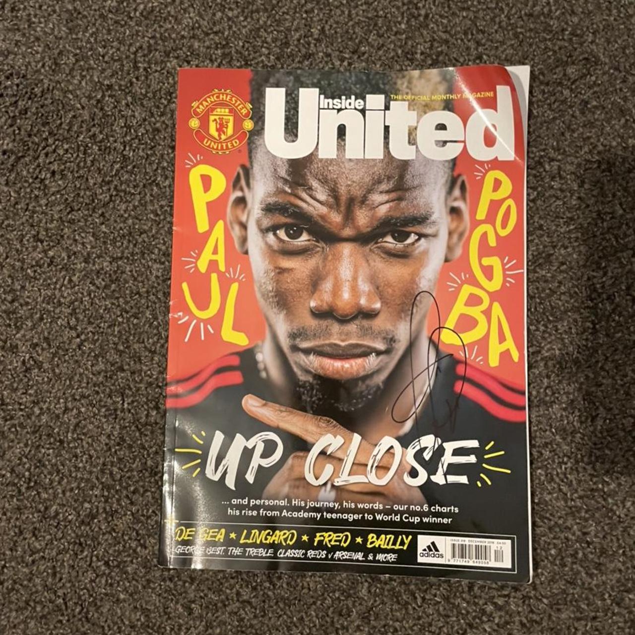 Paul Pogba signed Manchester United Magazine. Hand... - Depop