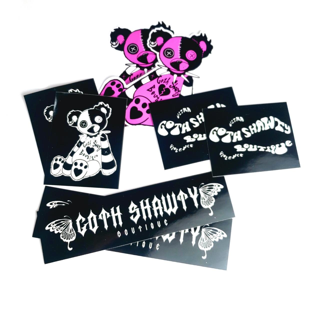 Goth Shawty Boutique sticker pack 🖤 • includes all... - Depop