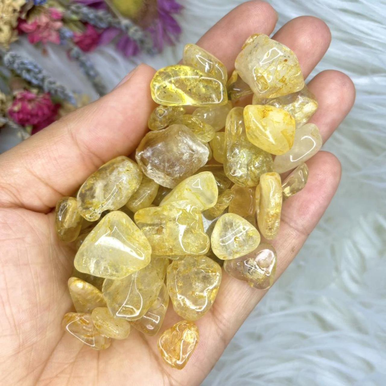 Heated citrine tumbles 2 for £1.50 I can... - Depop