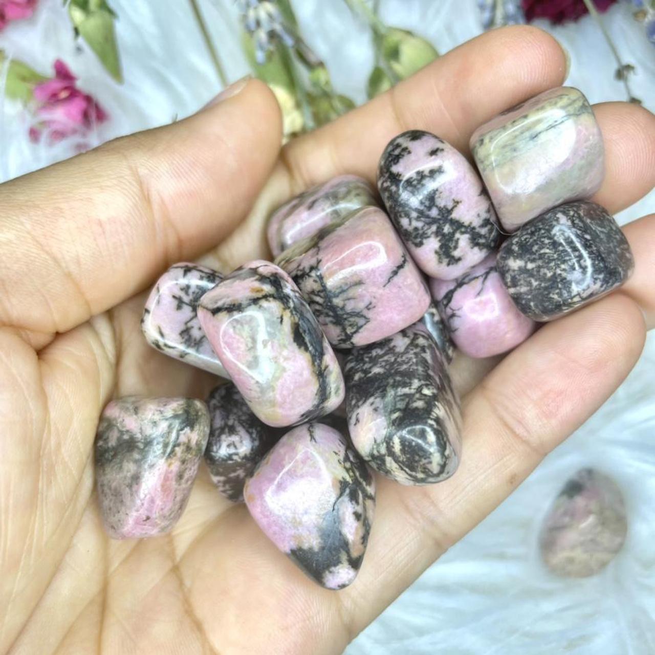 Rhodonite tumbles £2.50 each I can combine... - Depop