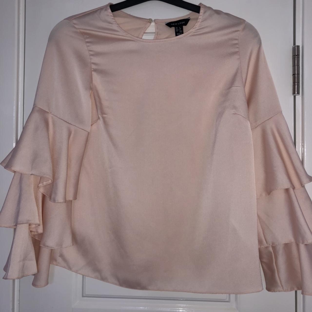 Blush/ Pale Pink New Look Blouse Looks beautiful on,... - Depop