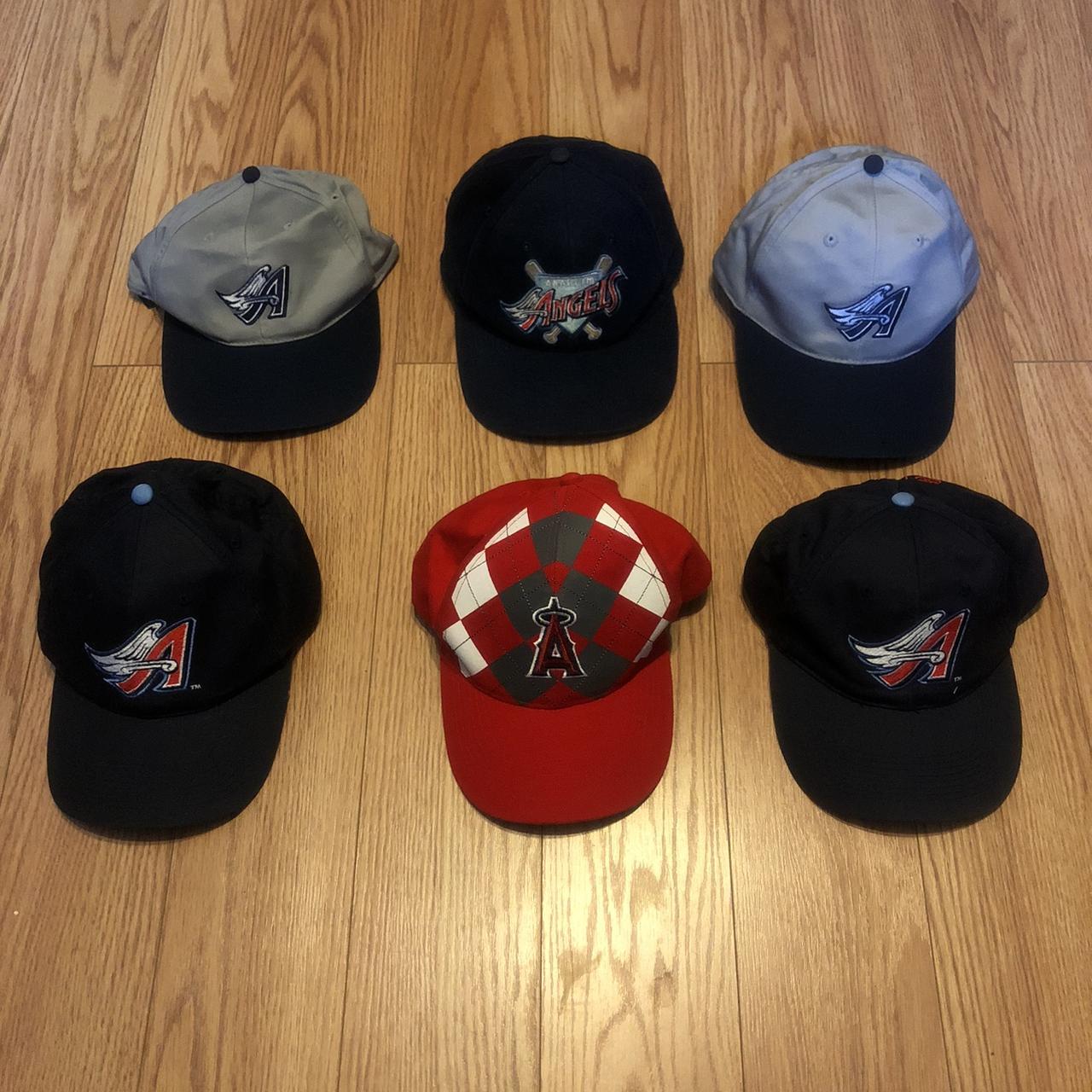 VTG 90s 00s Los Angeles Angels of Anaheim snapbacks... - Depop