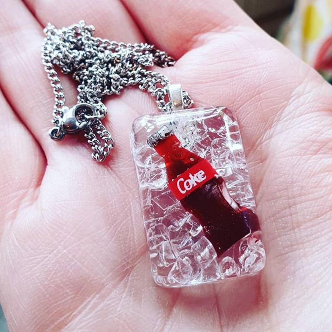 Fabulous and original Coke bottle pendant necklace... - Depop