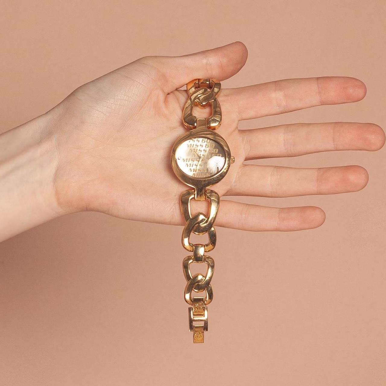 Vintage y2k miss sixty watch in gold with tiny... - Depop