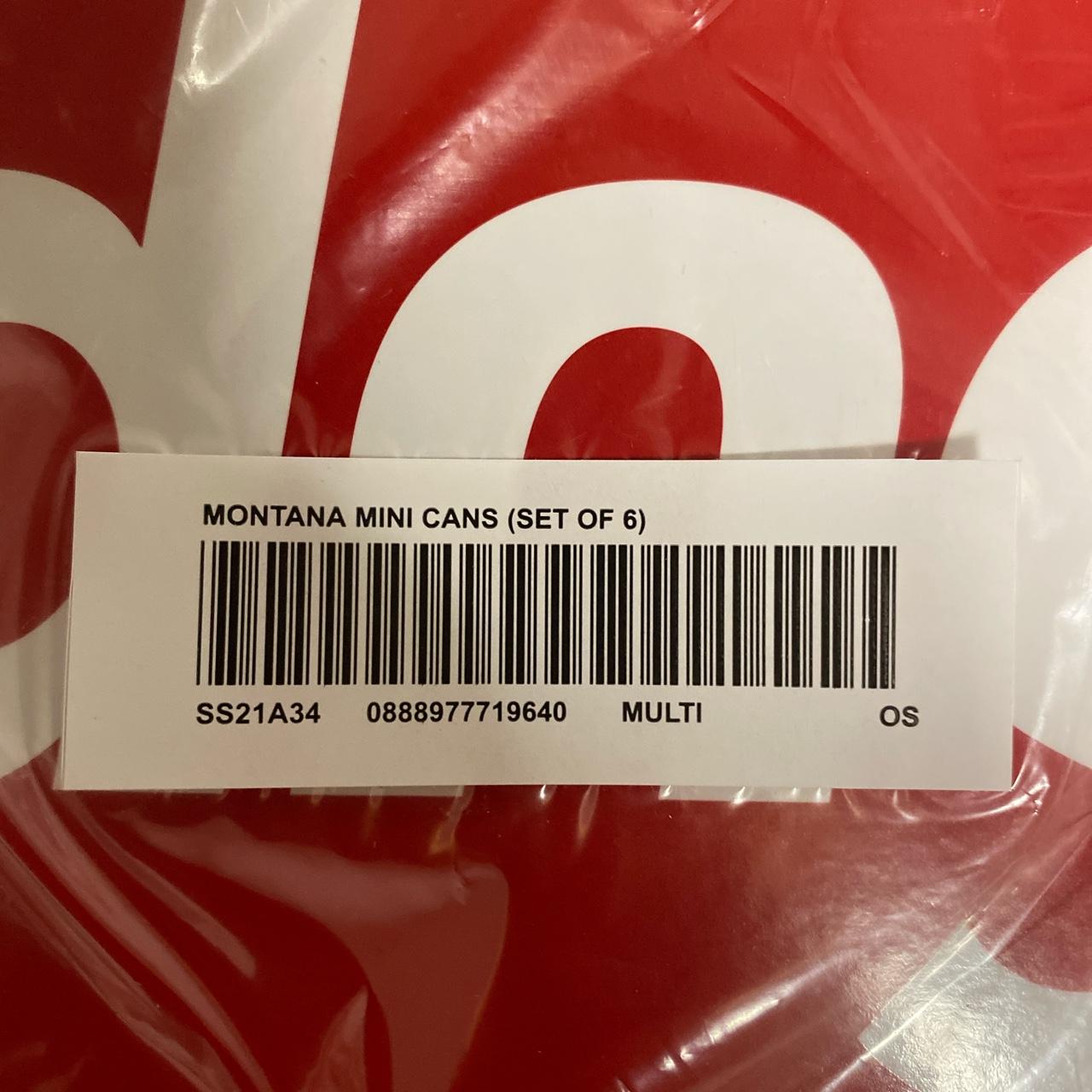 Deadstock Supreme/Montana Mini Spray Paint Cans of 6... - Depop