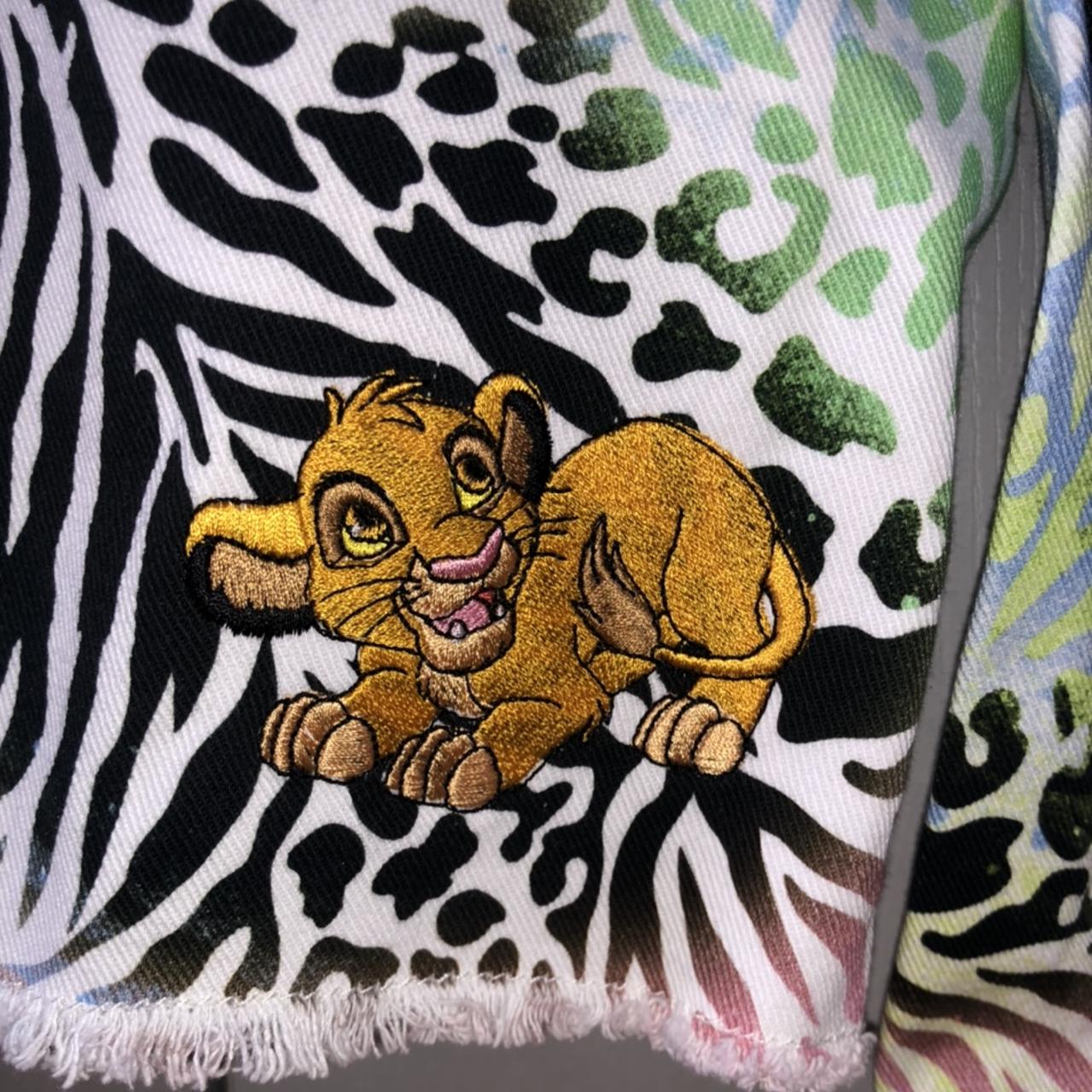 Disney the lion king denim jacket Sold out online... - Depop