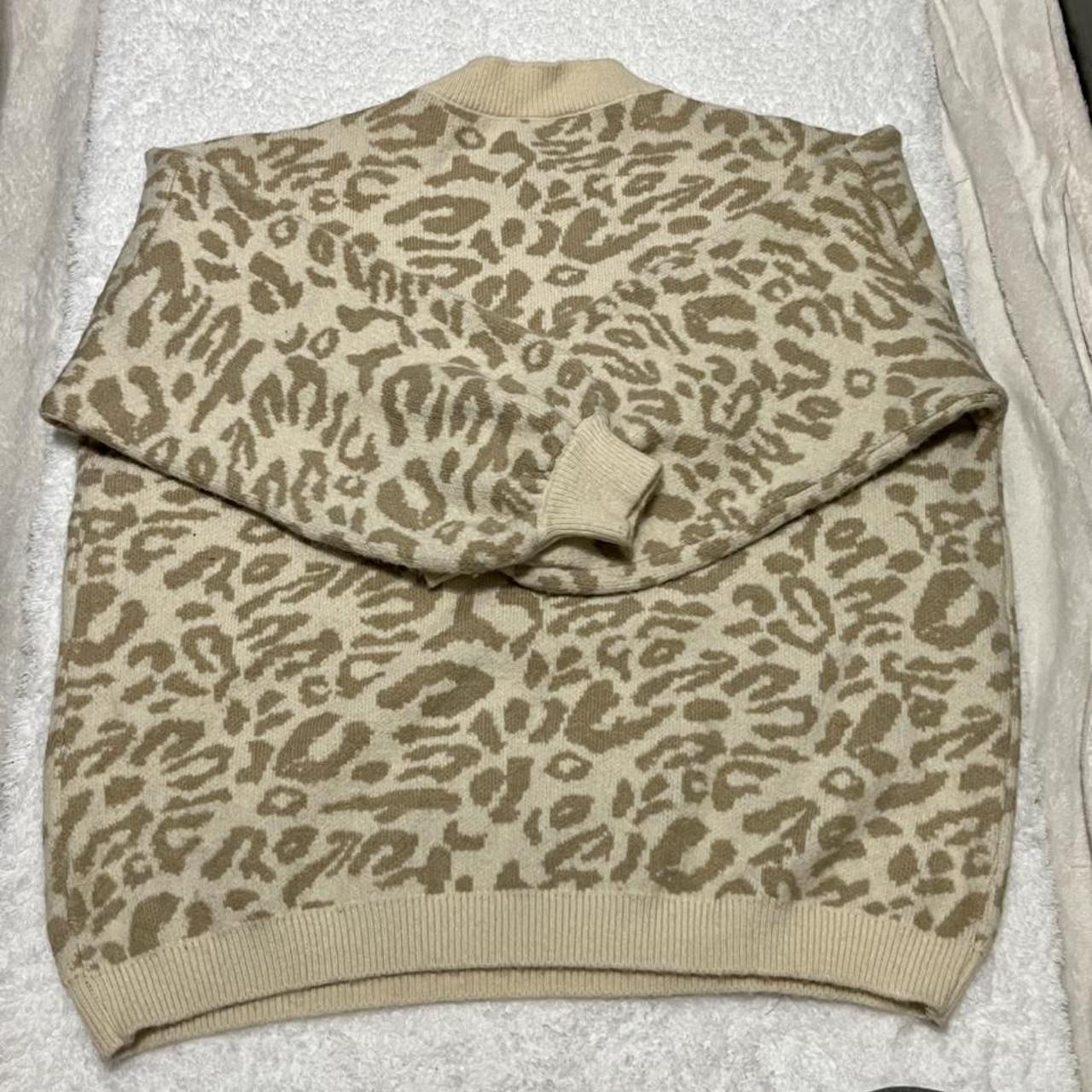 Nordstrom Women's Cream and Tan Jumper | Depop