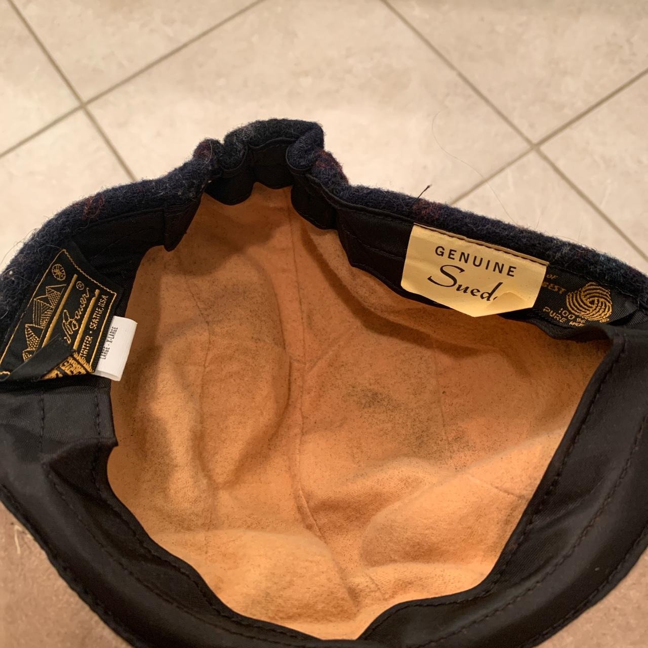 Vintage Eddie Bauer Wool/Suede Cap 100% Wool and... - Depop