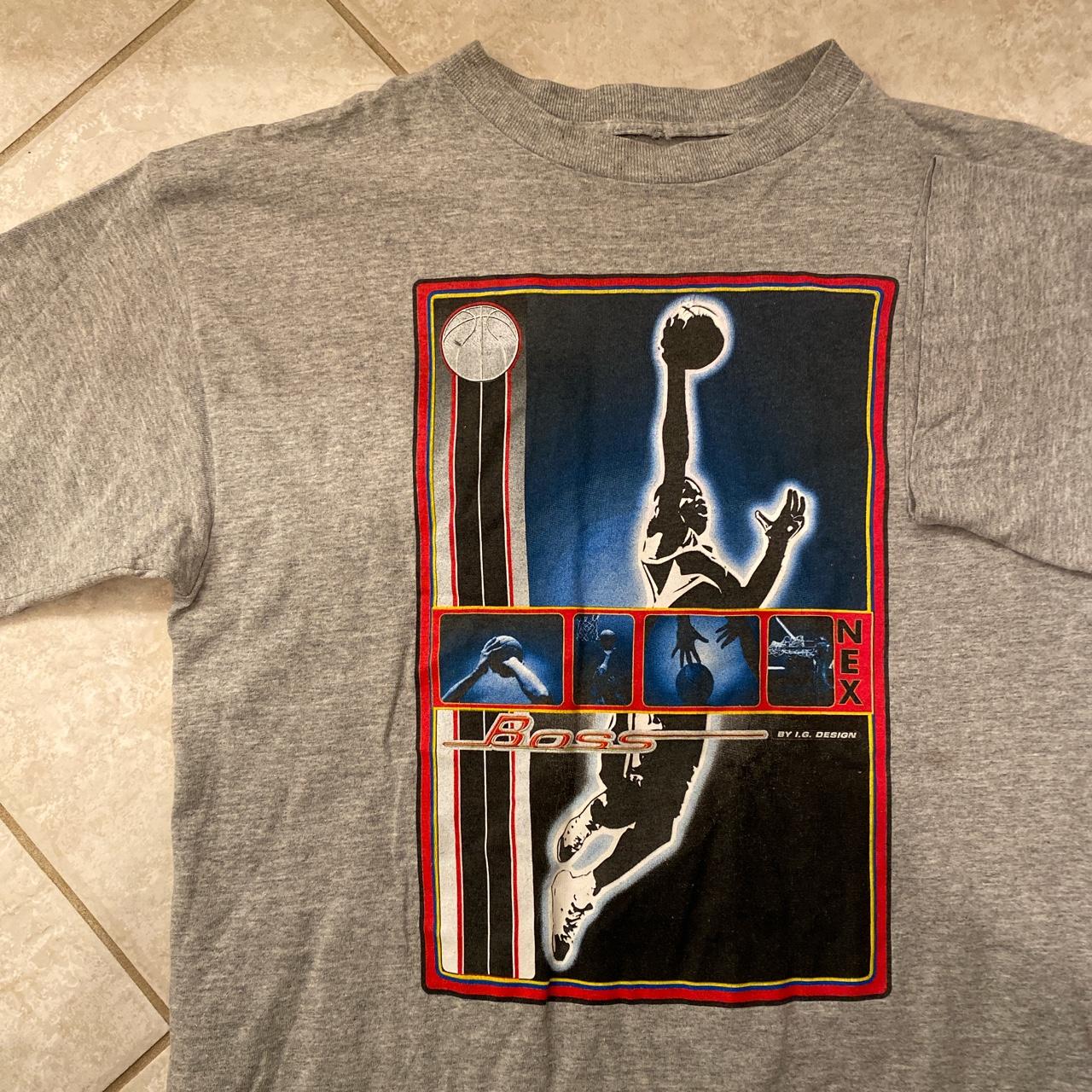 Vintage Boss Basketball tee Hoop dreams Tagless,... - Depop