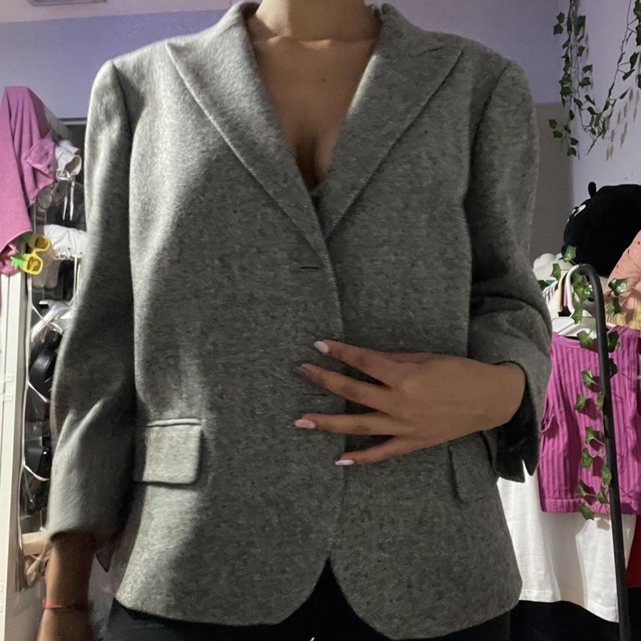 Vintage blazer! Like new! Ash grey color! Brooks... - Depop
