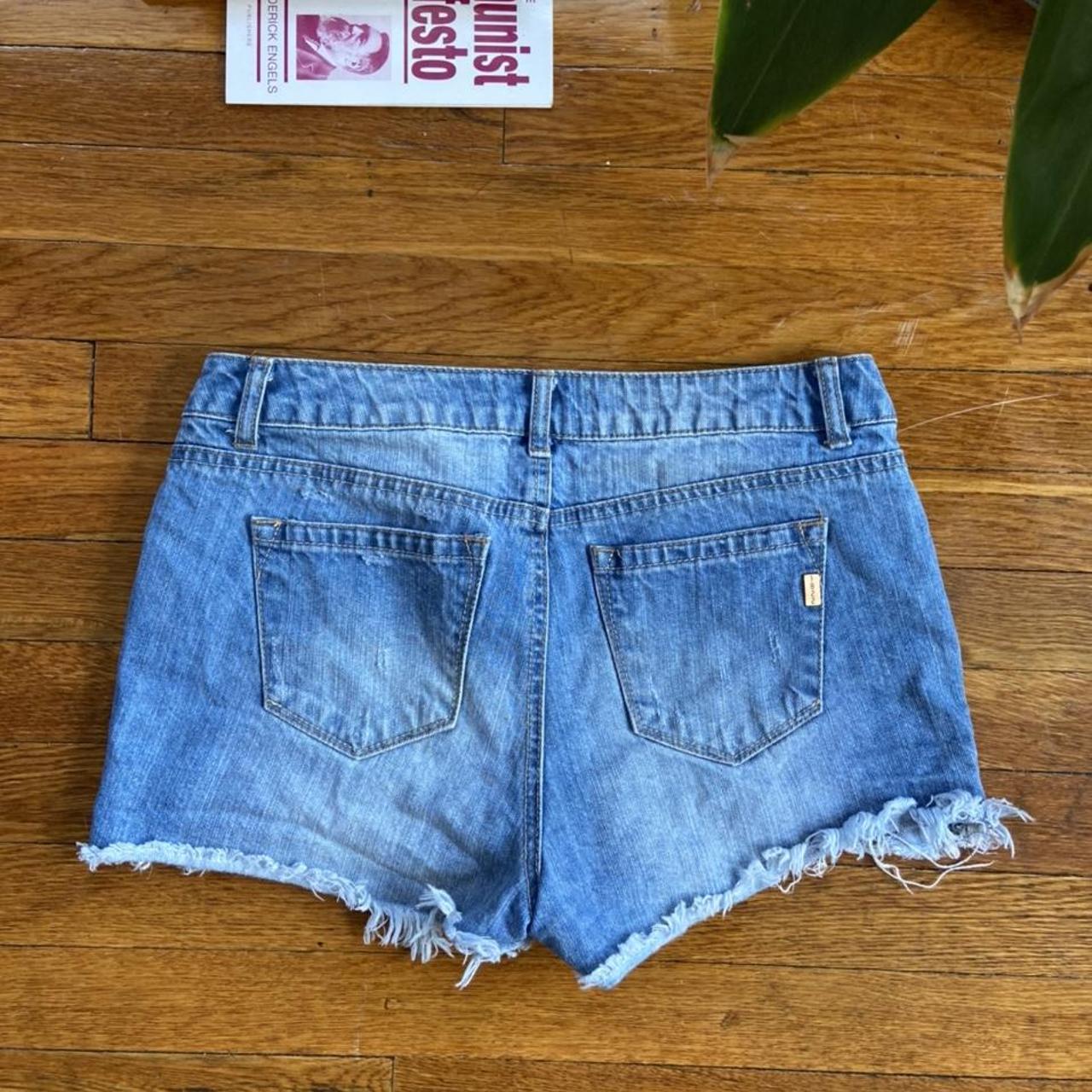 1822 denim cutoff shorts cute distressed look,... - Depop