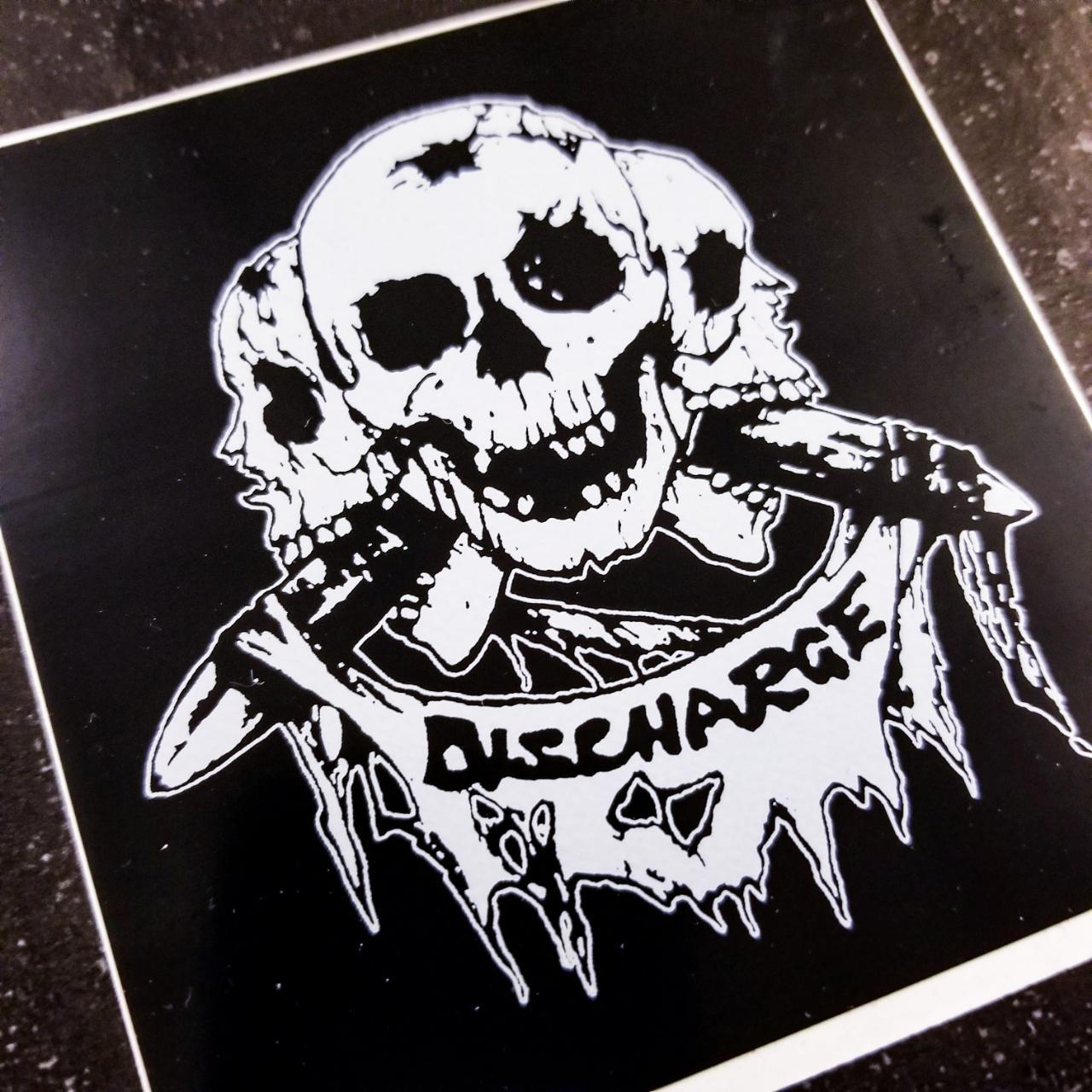 4" x 4" Discharge logo waterproof... - Depop