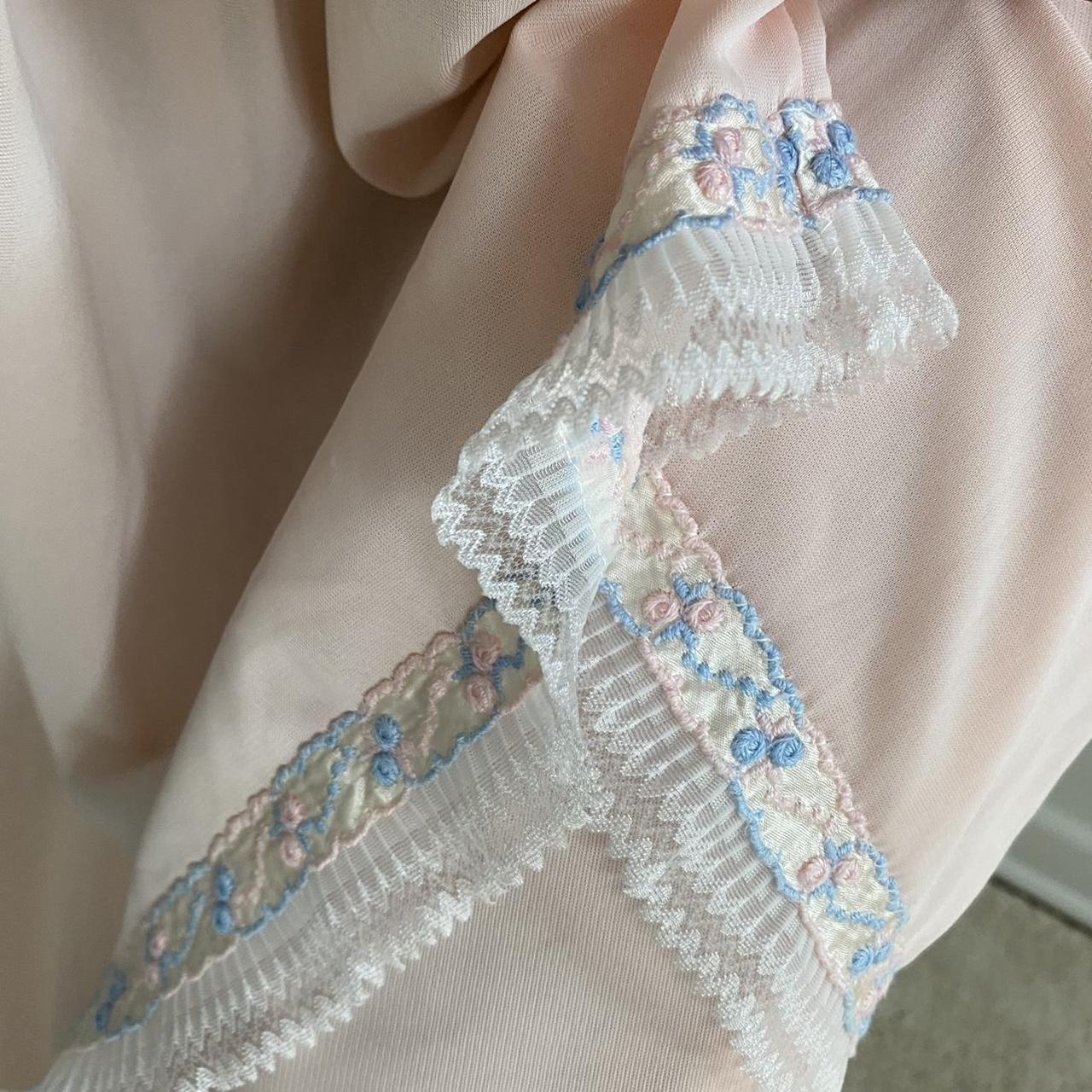 absolutely stunning vintage pastel slip dress 🌷🤍⭐️ in... - Depop