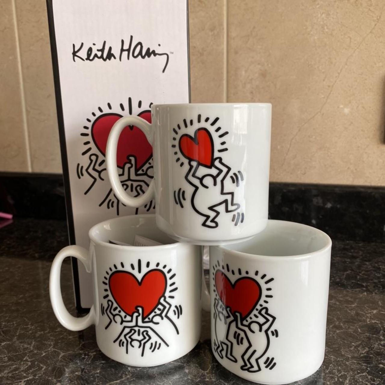3x Keith haring Mug set Keith haring x Egan... - Depop
