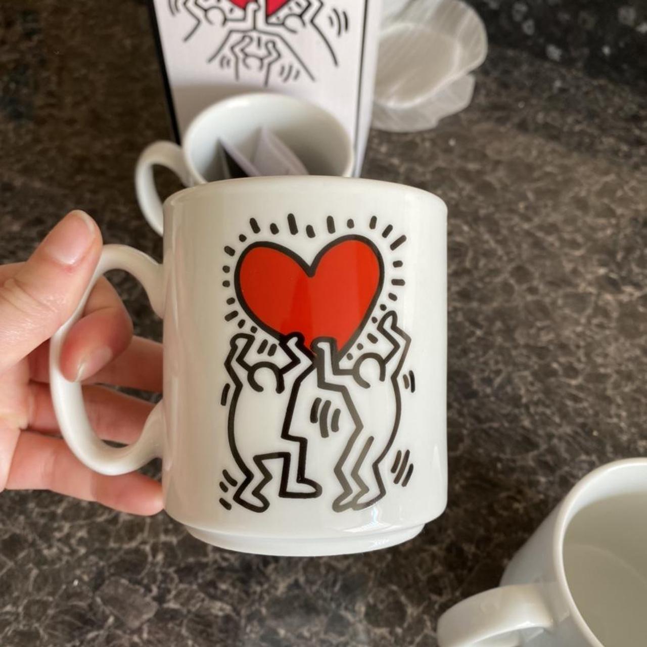 3x Keith haring Mug set Keith haring x Egan... - Depop