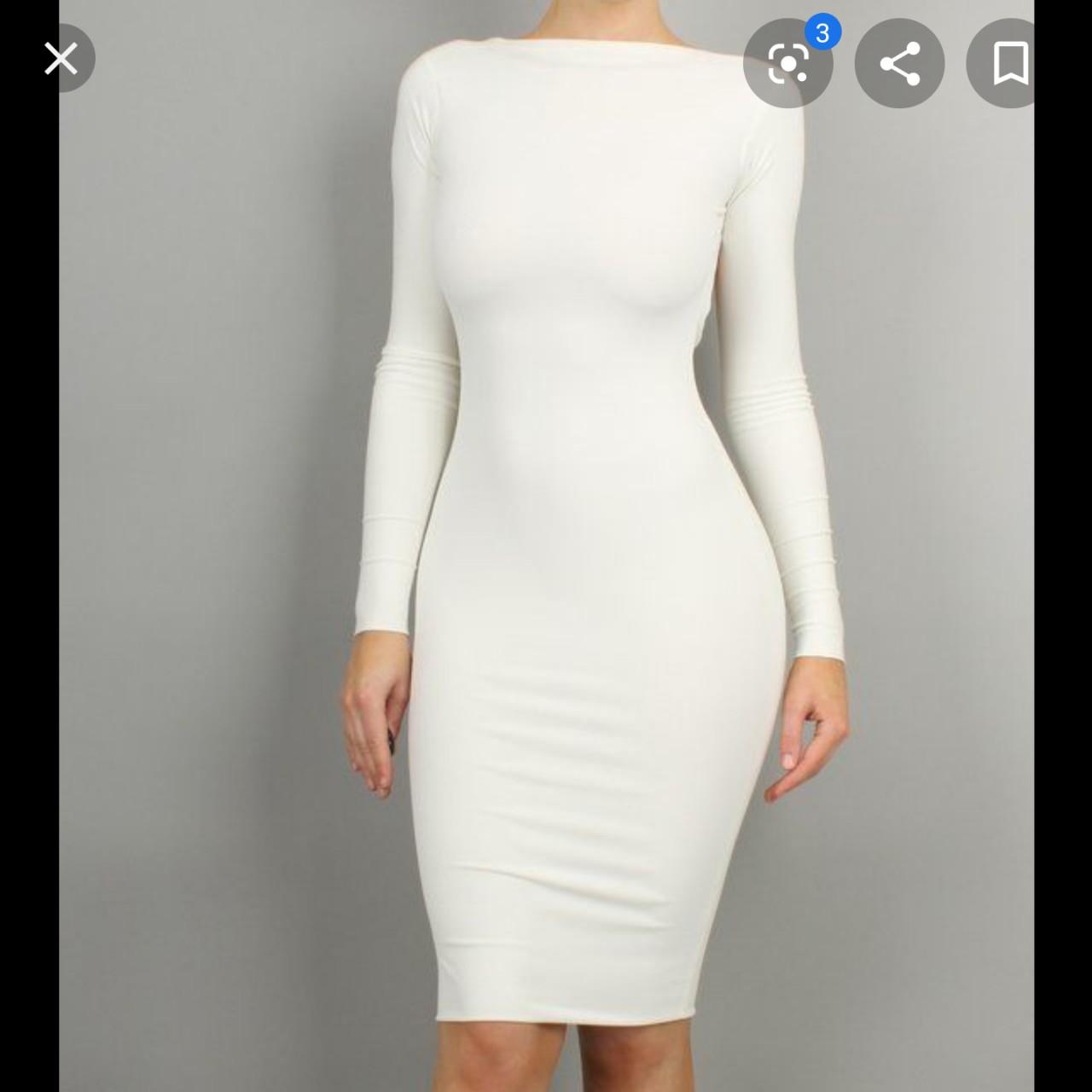 Boom boom the label / aym studio white backless... - Depop