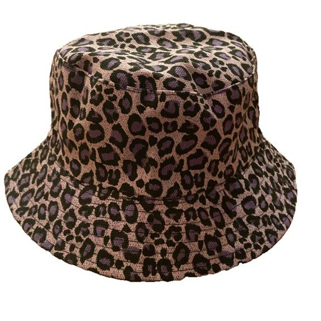 purple & pink cheetah leopard print bucket hat💜💕 - Depop