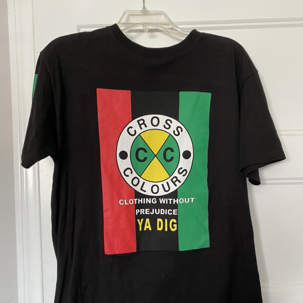 CROSS COLOURS LOGO TEE authentic cross colours. top... - Depop