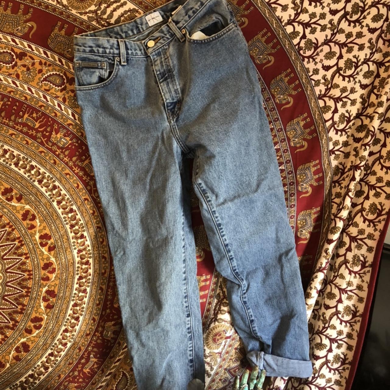 Old school Calvin Klein mom jeans is great condition... - Depop