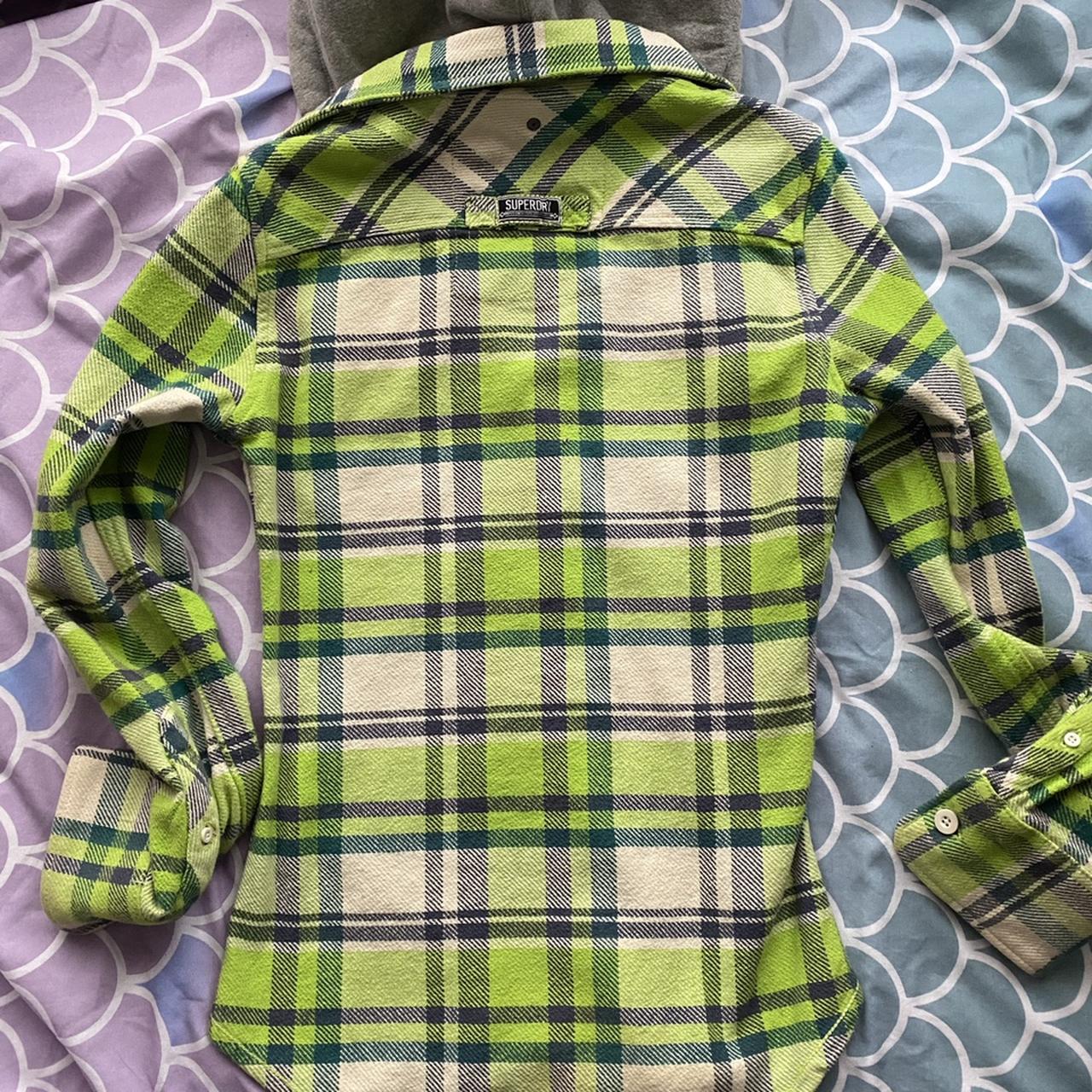 gorgeous bright green lumberjack jacket from... - Depop