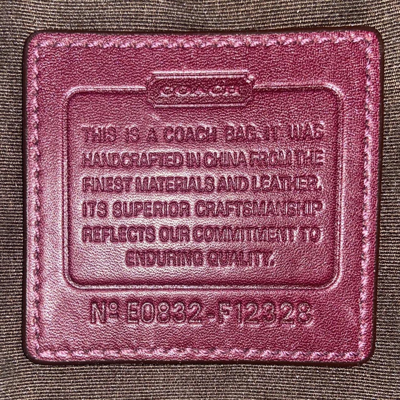 Authentic Coach Signature Canvas Leather Shoulder... - Depop