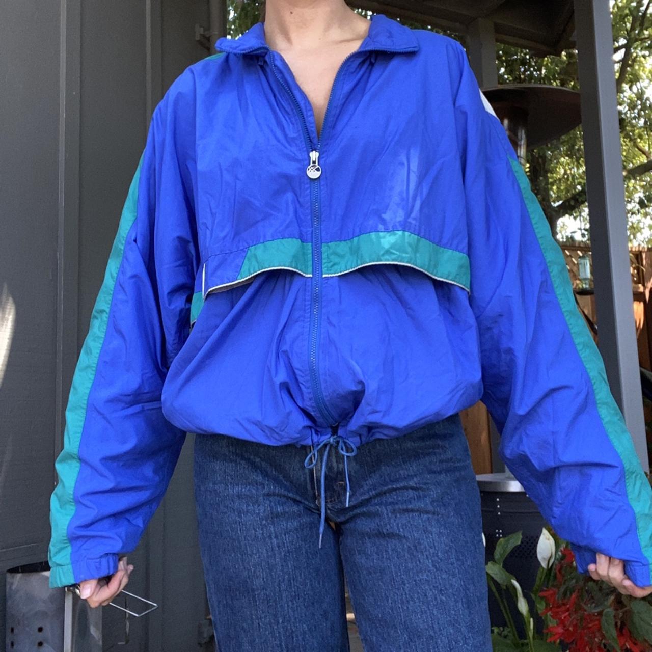 Super cool men’s ASICS windbreaker. Has a tie detail... - Depop