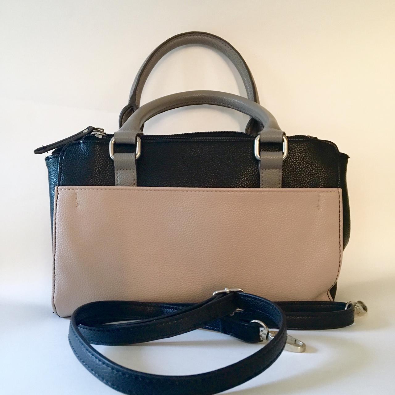 JCPenney Women's Black and Grey Bag | Depop