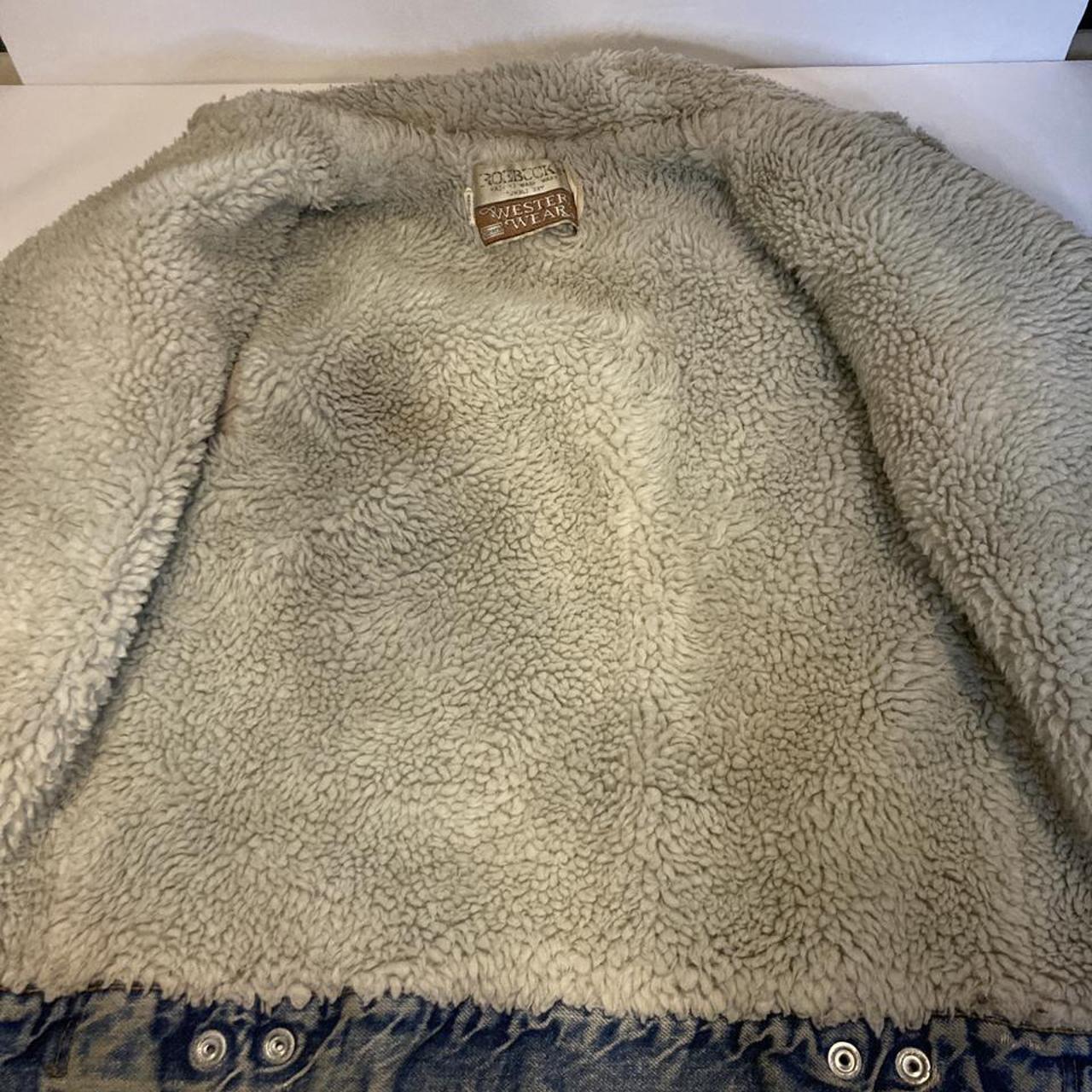 Sears Men's Blue and Cream Jacket | Depop