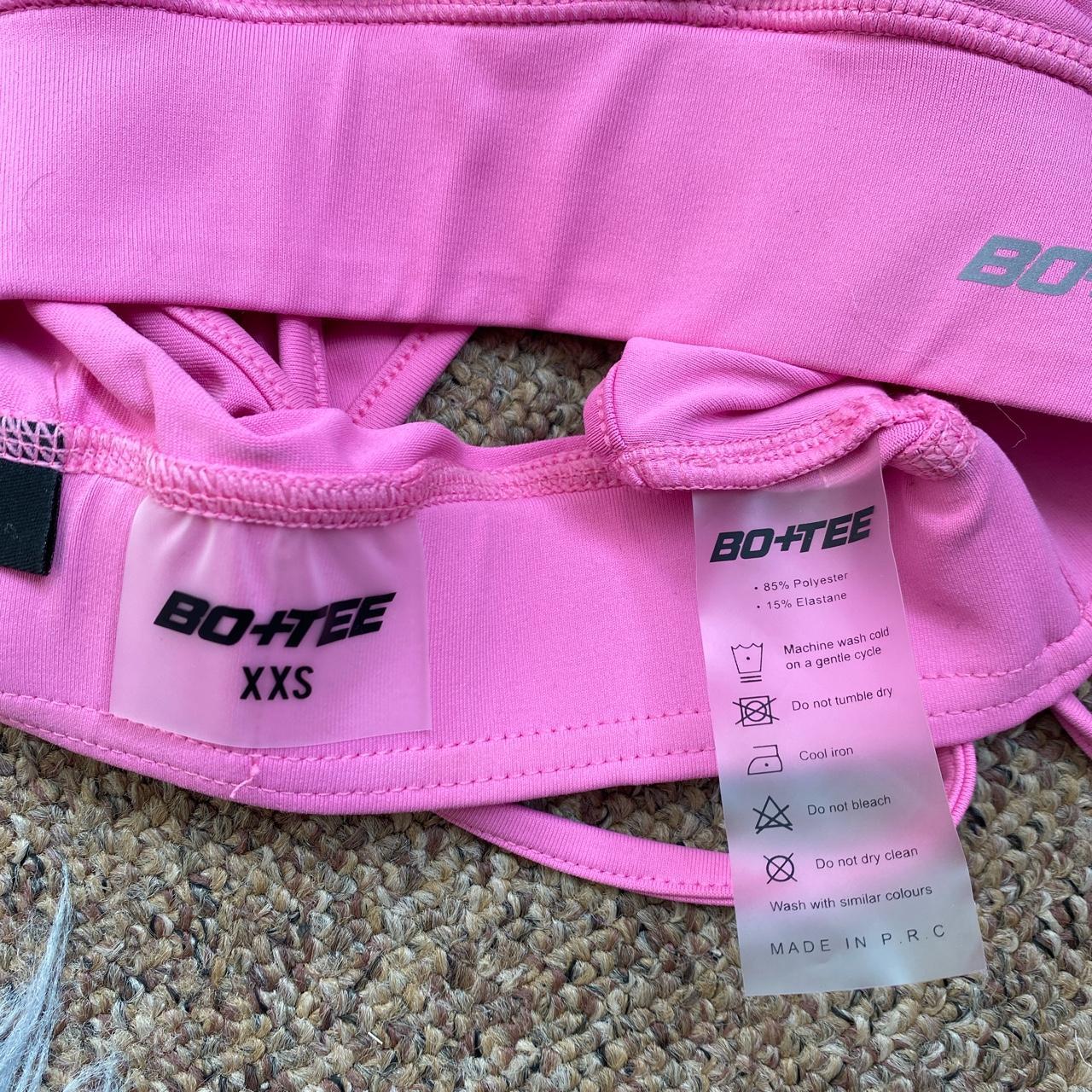Pink Bo+Tee sports bra Lovely top just too small for... - Depop