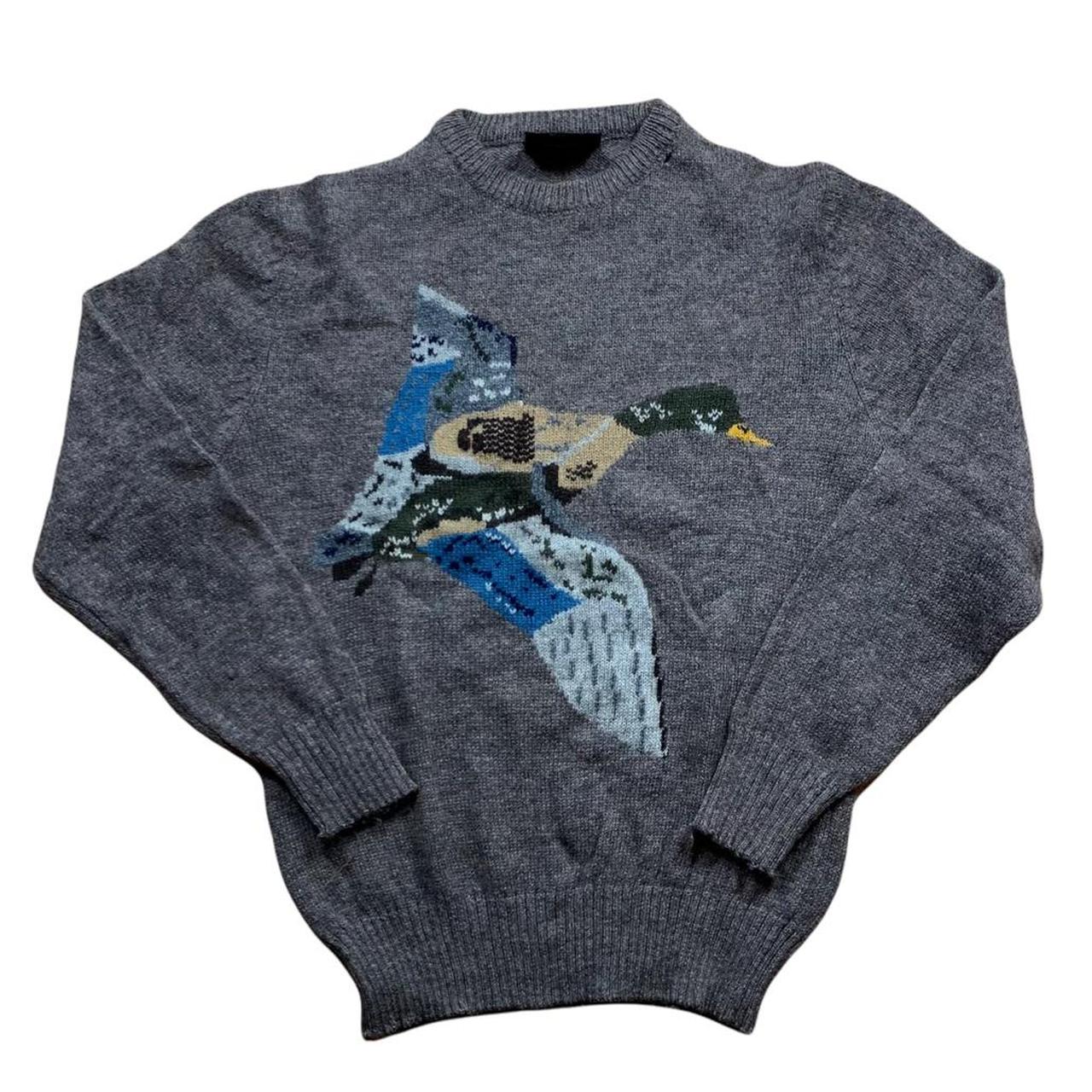 JUMPER DUCK KNIT VINTAGE OVERSIZE BOXY FIT Y2K... - Depop