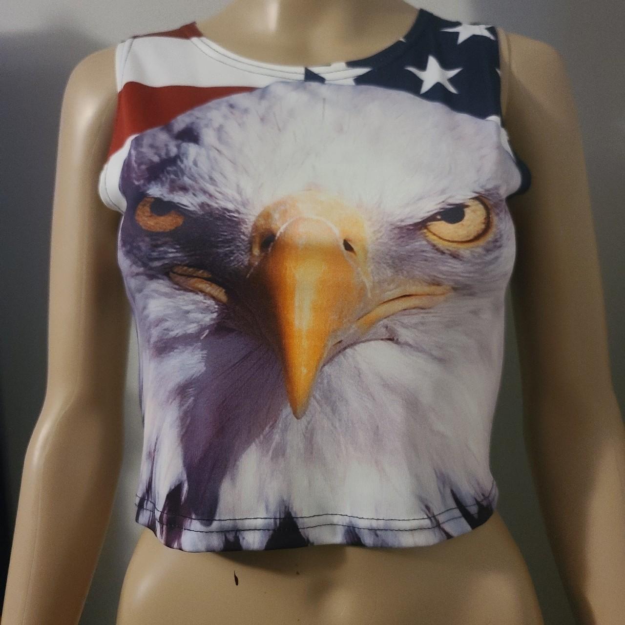 Eagle crop top perfect for July 4th! I believe it's... - Depop